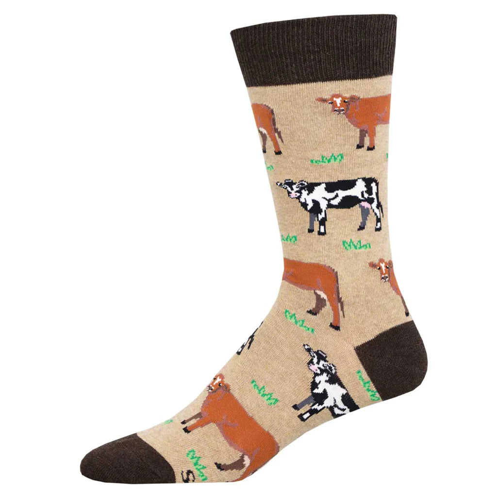 Two Cow Beige Socks – Farm Store at Sheldon Creek Dairy