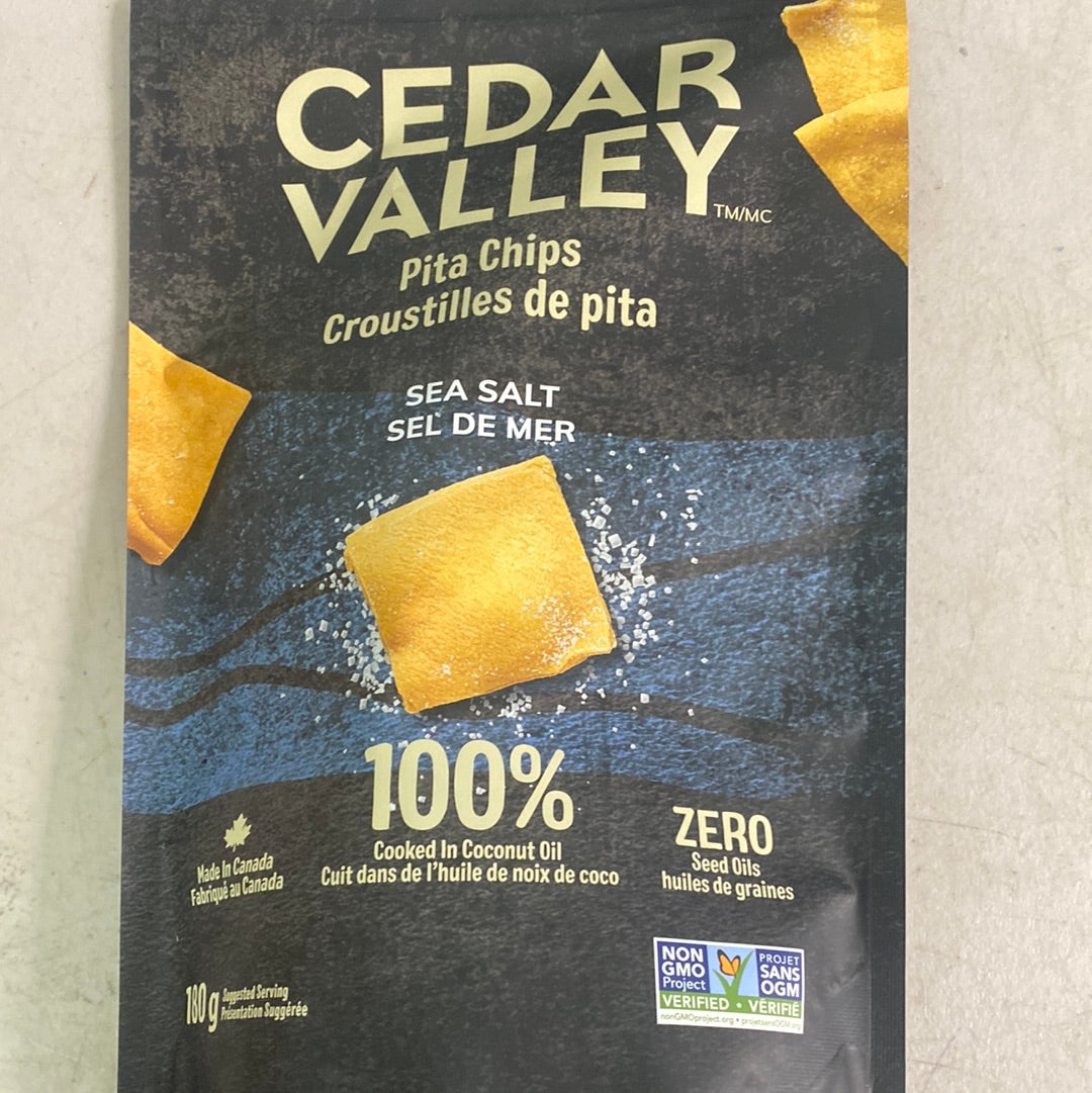 Sea Salt Pita Chips, Cedar Valley – Farm Store at Sheldon Creek Dairy