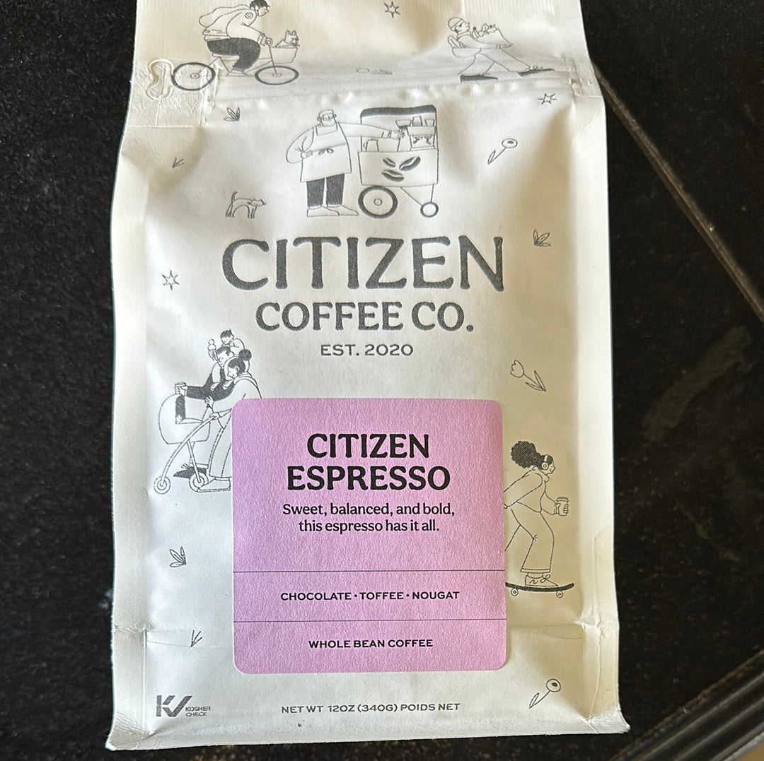 Citizen Coffee Co. Espresso Roast Beans – Farm Store at Sheldon Creek Dairy