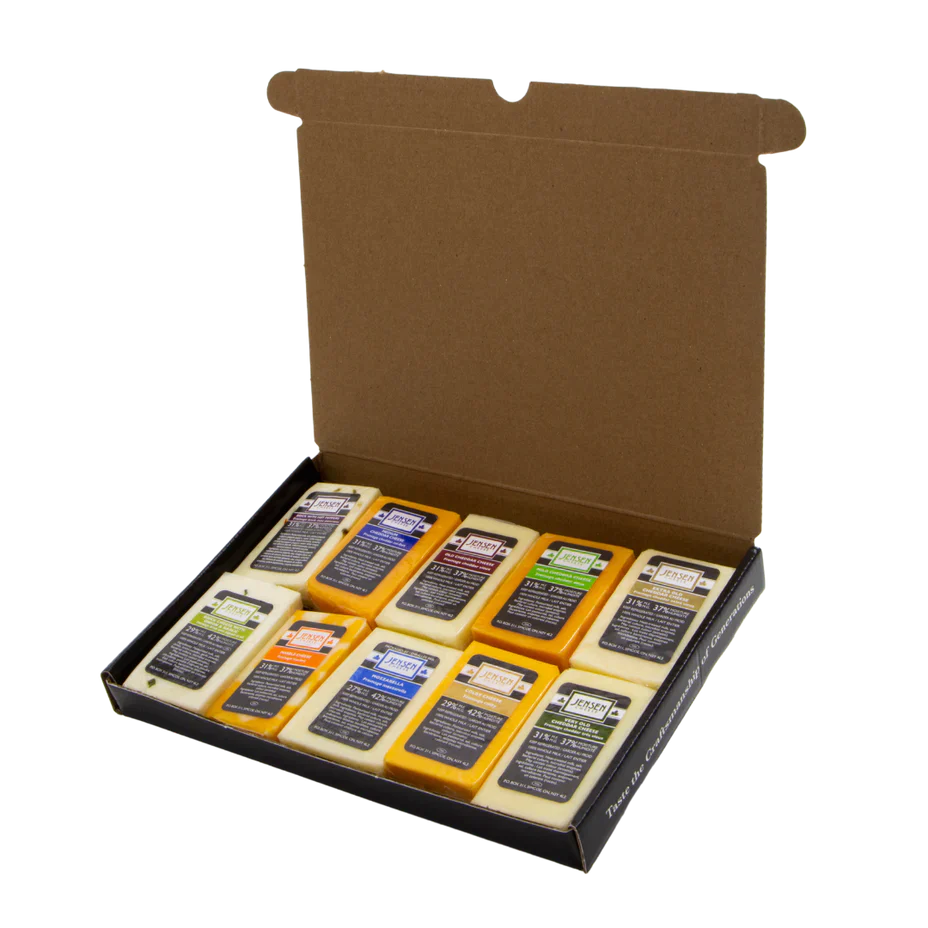 Jensen Cheese: 10 PC Scottie Box – Farm Store at Sheldon Creek Dairy