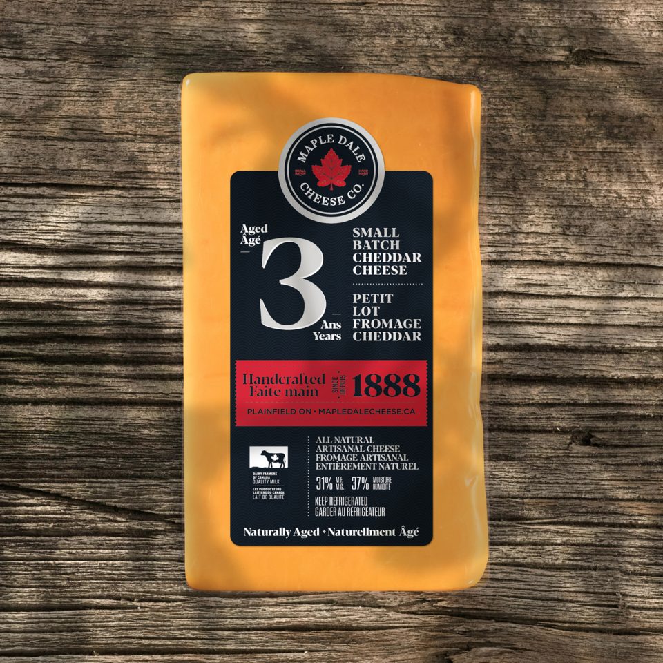 3 Year Old Cheddar Coloured - Maple Dale Cheese – Farm Store at Sheldon ...