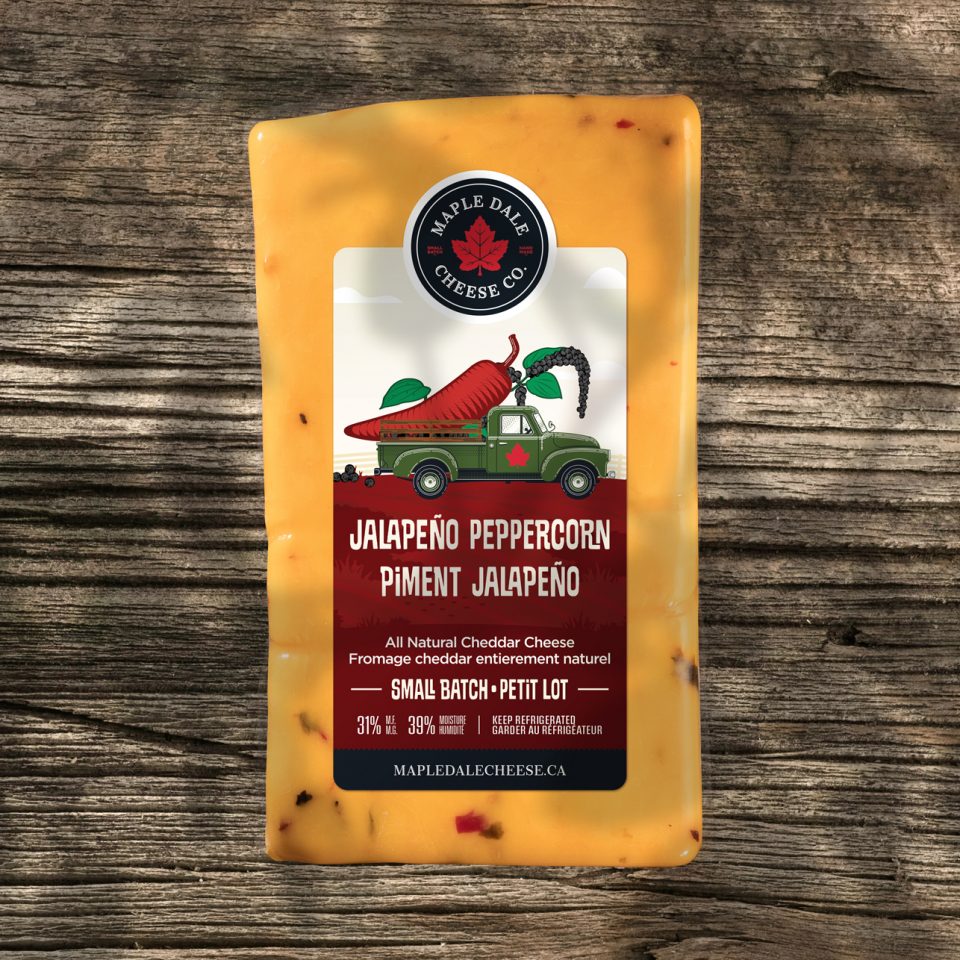 Jalapeno Peppercorn Cheddar - Maple Dale Cheese – Farm Store at Sheldon ...