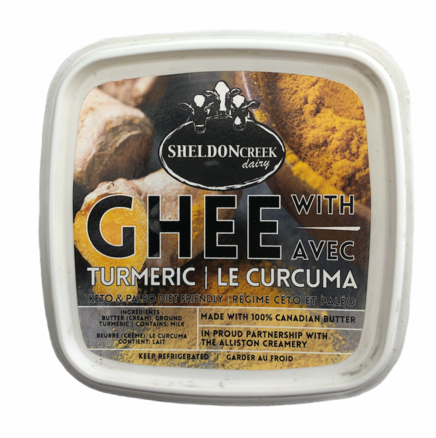 Ghee with Turmeric 250g – Farm Store at Sheldon Creek Dairy